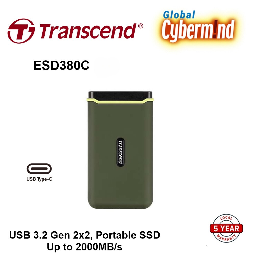 (Anniversary Sale) Transcend ESD380C Portable SSD 1TB /2TB /4TB - 5 ...