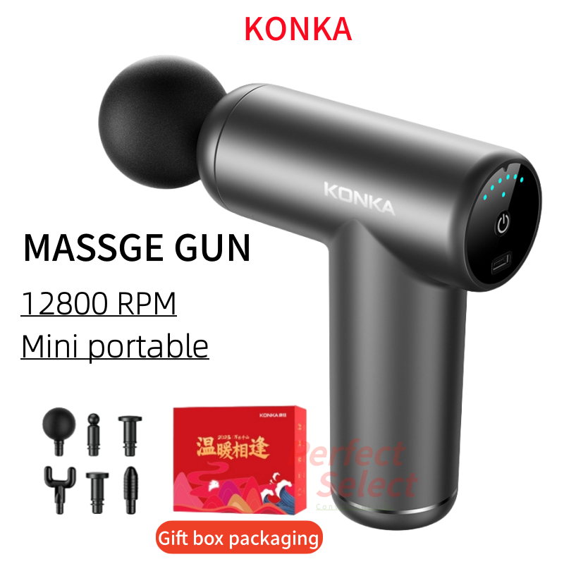 🇸🇬 KONKA Massage Gun Professional Deep Muscle Massage Large Capacity ...