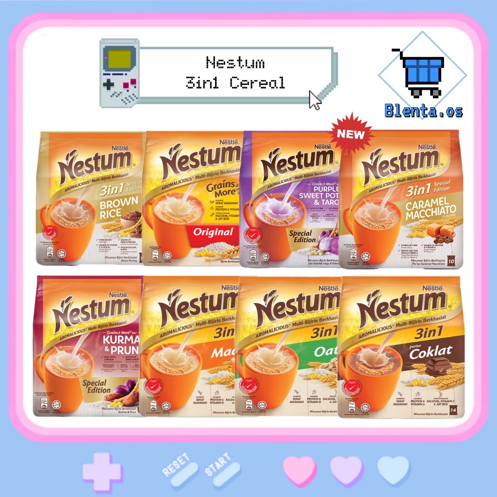 [Bundle of 2]Nestle Nestum 3in1 Original/BrownRice/Oat/Honey/Chocolate ...