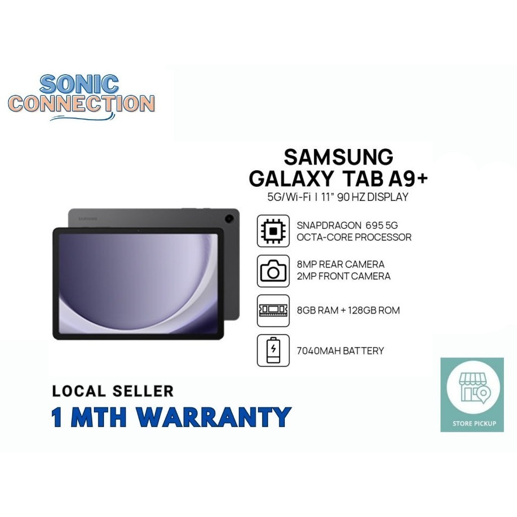 Samsung Tab A9 Plus (128GB/8GB RAM)(1 Month Warranty) | Shopee Singapore