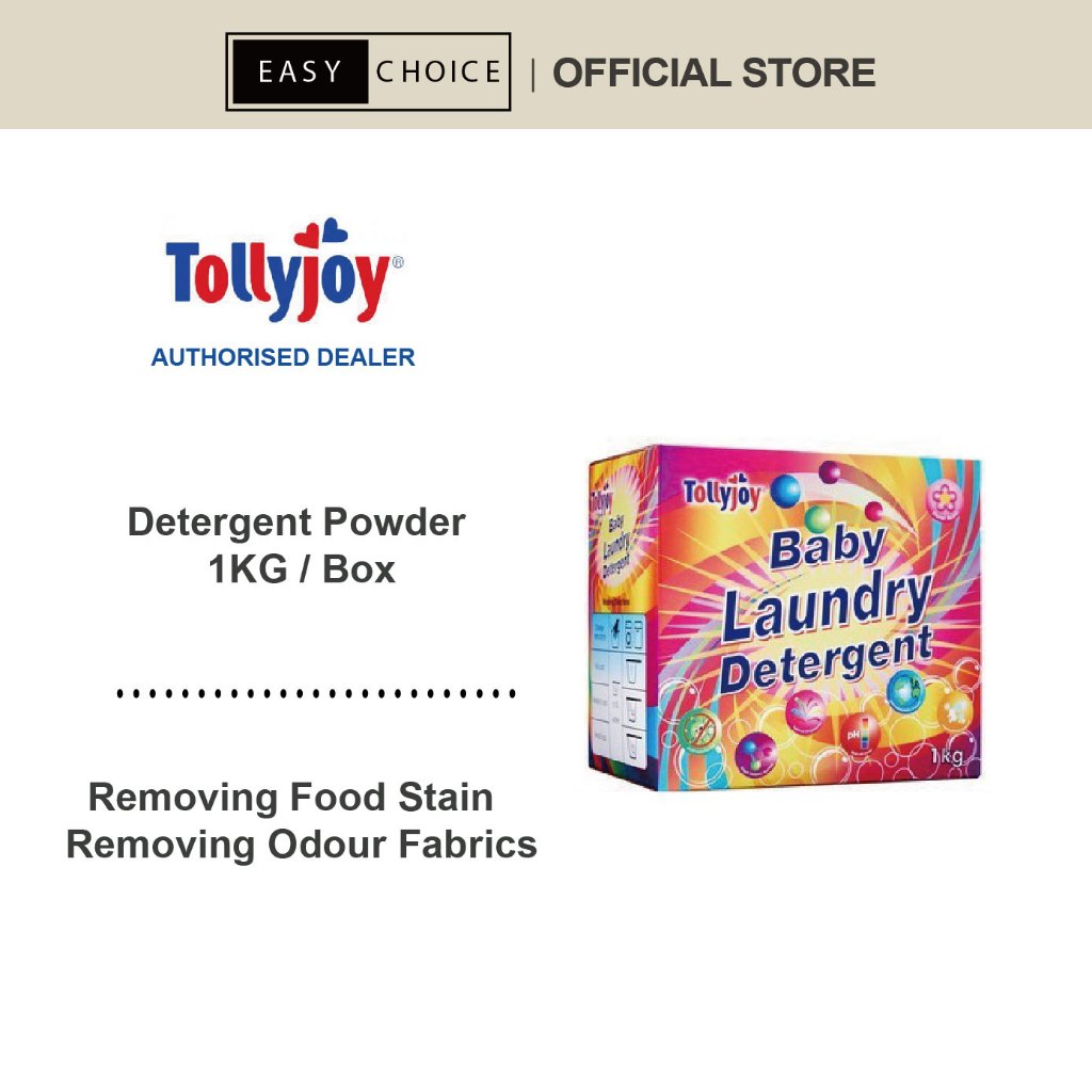 Tollyjoy Laundry Detergent Powder 1kg/Box | Shopee Singapore