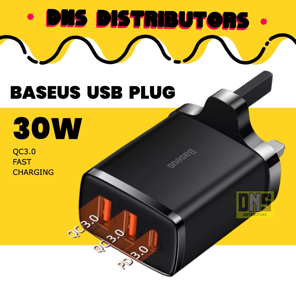 30W PD Fast Charging 2 USB Type C Charger USB Plug | Shopee Singapore