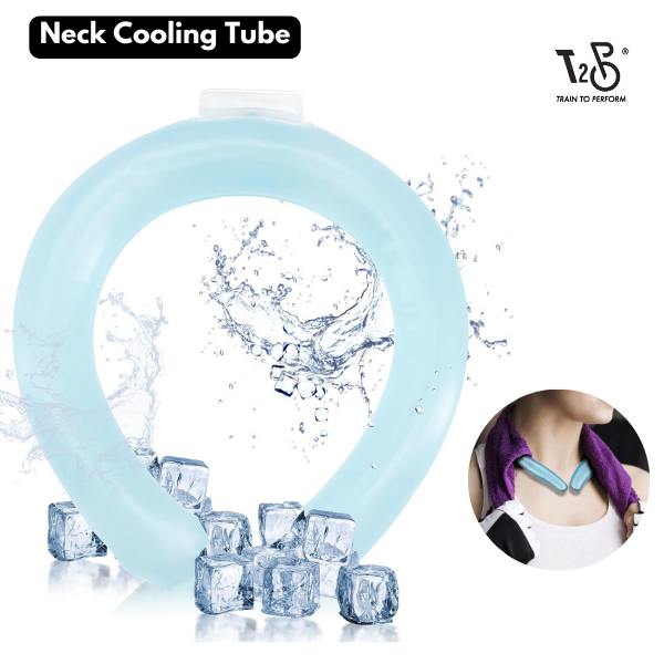 T2P Portable Ice Ring Neck Cooling Tube Neck Cooler Personal Gel Ice ...