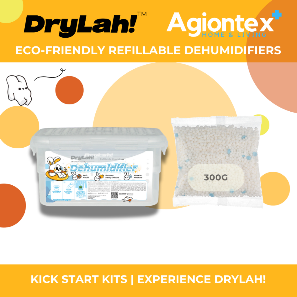 AGIONTEX DryLah! Reusable Eco-Friendly Dehumidifier Kick-Start ...