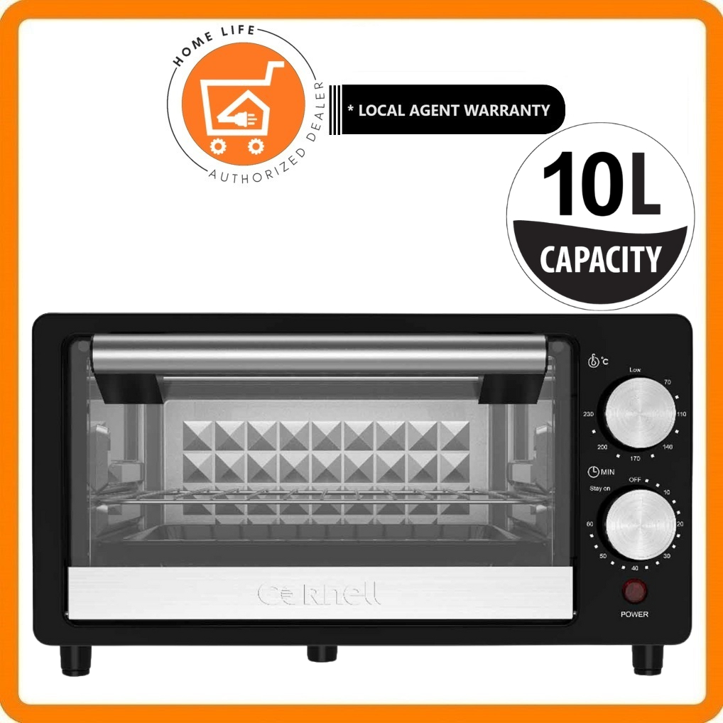 Cornell CTOS01BK Toaster Oven 10L | Shopee Singapore