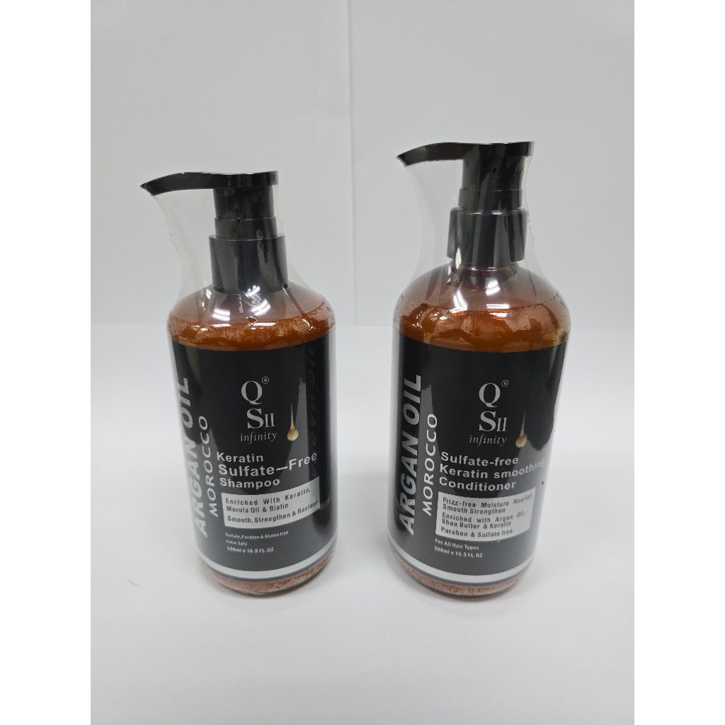 QSII Infinity Argan Oil Shampoo/Conditioner 500ml | Shopee Singapore