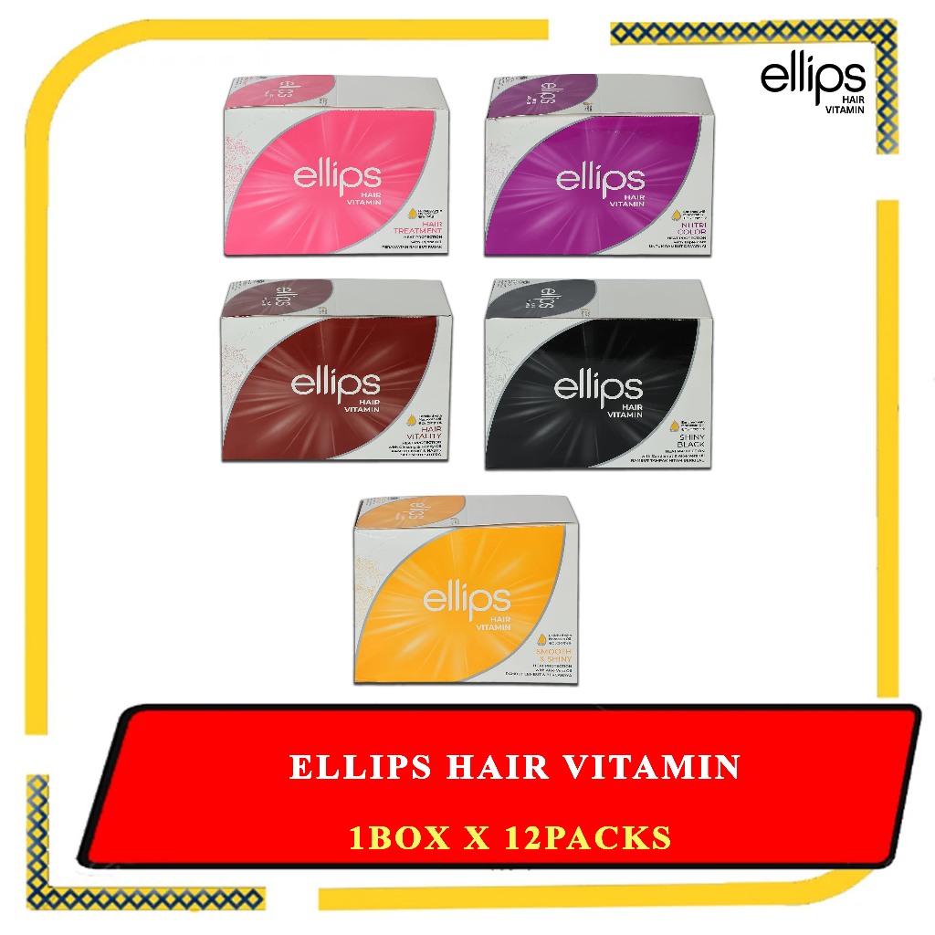 ELLIPS Hair Vitamin (1) Strip (6) Capsules in (1Box 12 Packs) | Shopee ...