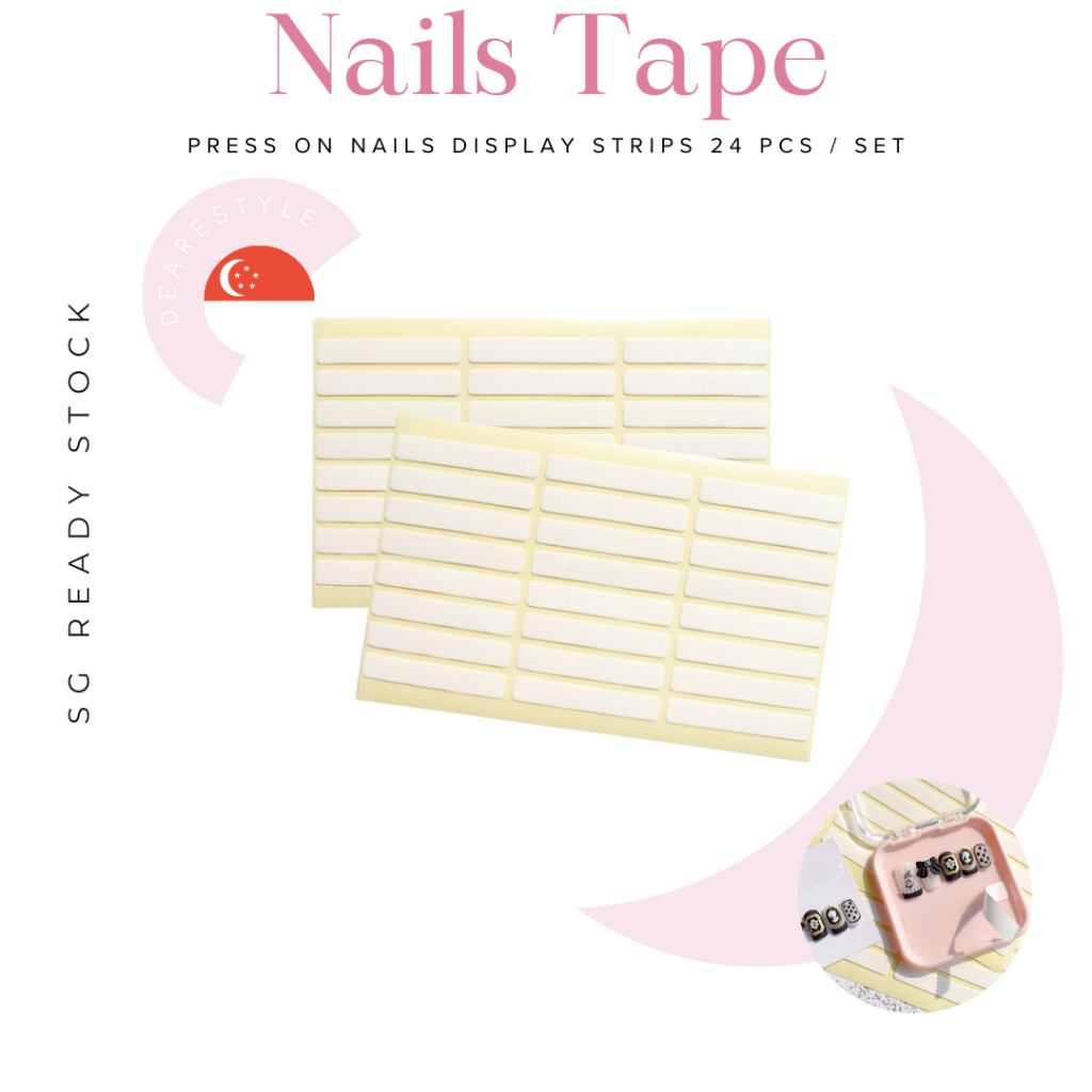 💖[SG] 🎀 Press On Nails Display Adhesive Double Tape / Fake False Nail ...