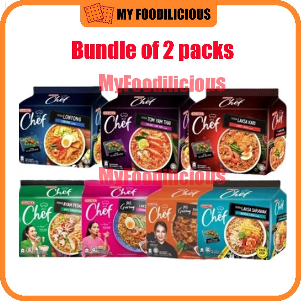 Mamee Chef Instant Noodle Lontong/Creamy Tom Yam/Curry Laksa/Rendang ...