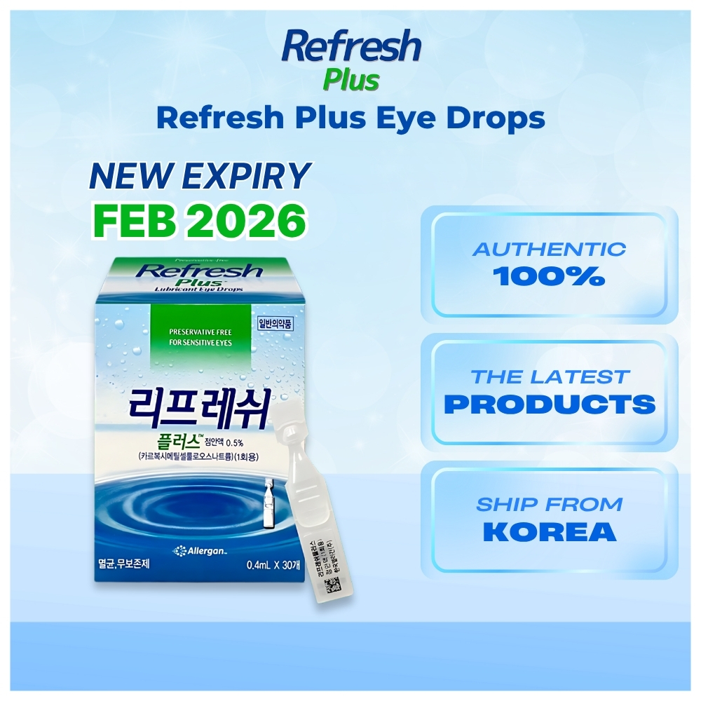[REFRESH] Plus Eye Drops 30s X 0.4ml / Hydrating Eye Mist Liquid – 30 ...