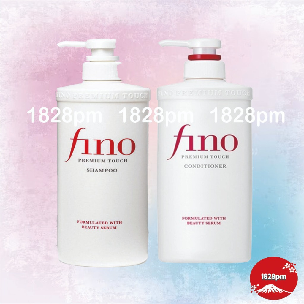 FINO Premium Touch Hair Shampoo & Conditioner Bottle 550ml, Refill Pack ...