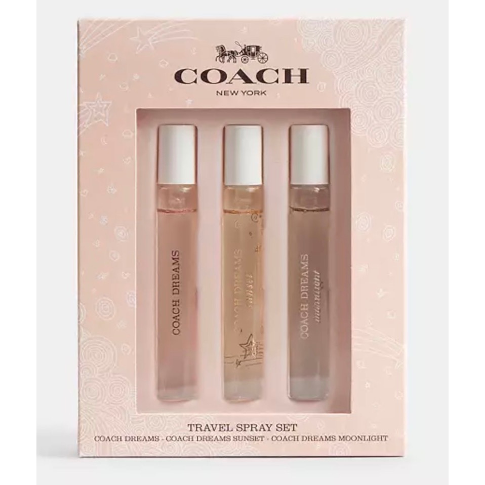 Coach New York Travel Spray Set EDP 3 x 7.5ml - Including Coach Dreams ...
