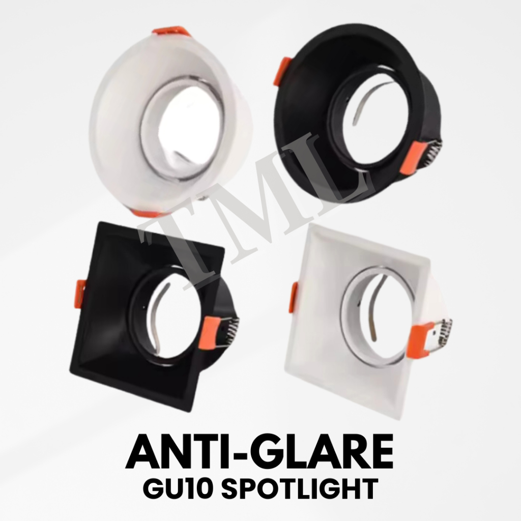 Anti glare Rotatable GU10 LED Spot Light Recessed Downlight Spotlight ...