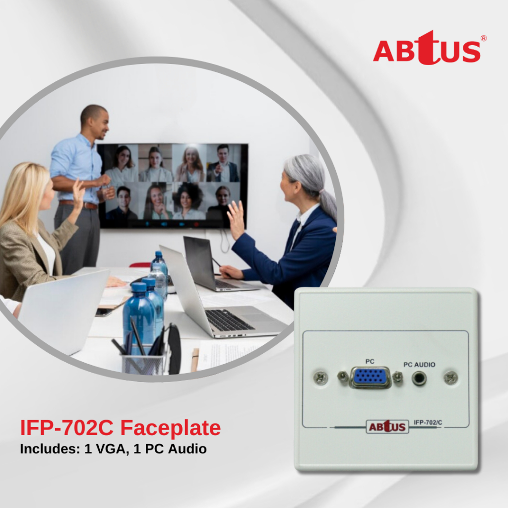 [Singapore seller] ABtUS IFP-702C Faceplate with 1 VGA 1 PC Audio w/o Back Box | Shopee Singapore
