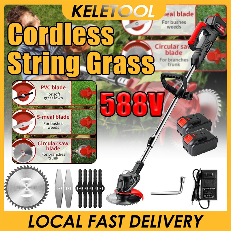 Cordless String Grass Electric Weed Wacker grass cutter Portable Grass ...