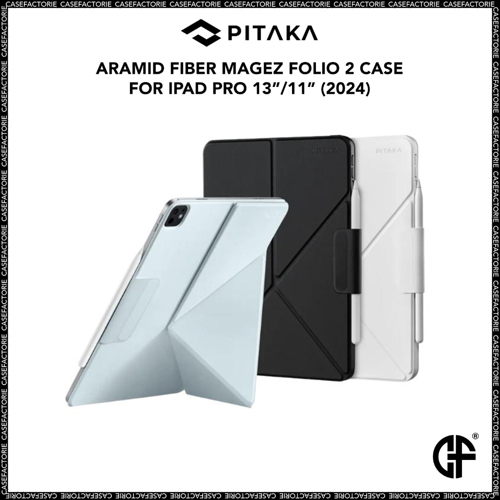 PITAKA Aramid Fiber MagEZ Folio 2 Case for iPad Pro 11/13” (2024 ...