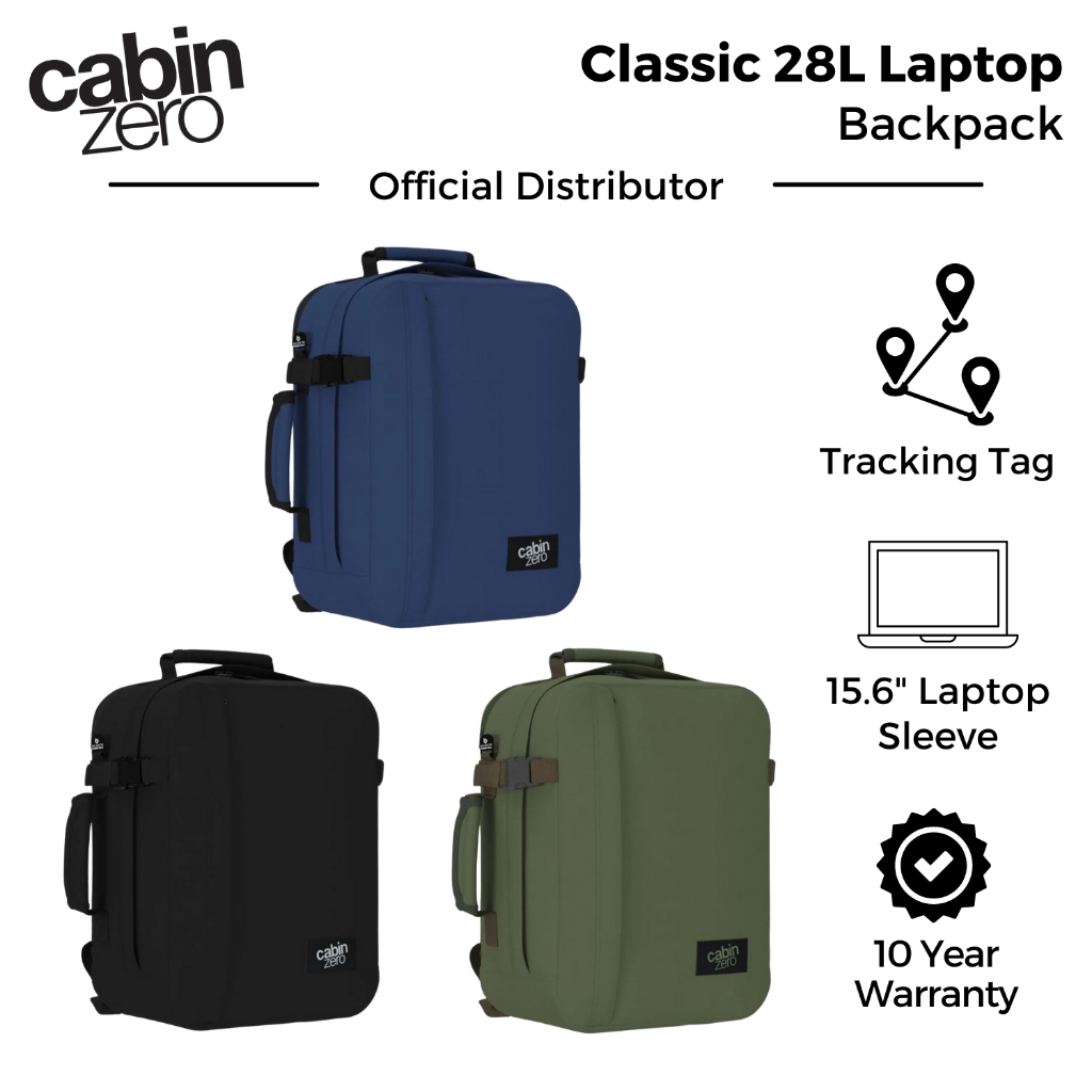 Cabinzero Classic 28L Backpack Laptop | Shopee Singapore