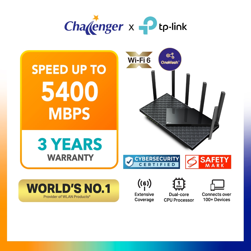 TP-Link Archer AX72 AX5400 Dual-Band Gigabit Wi-Fi 6 Router | Shopee ...