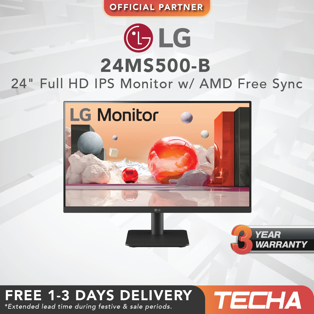LG 24MS500-B / 27MS500-B | 24"/ 27" | FHD | IPS | AMD Free Sync Monitor ...