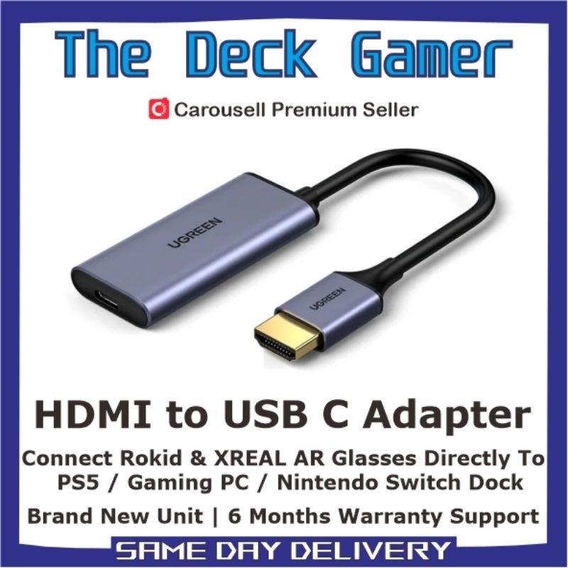 {🇸🇬 Ready Stock} HDMI to USB C Adapter for Rokid MAX XREAL One Pro ...