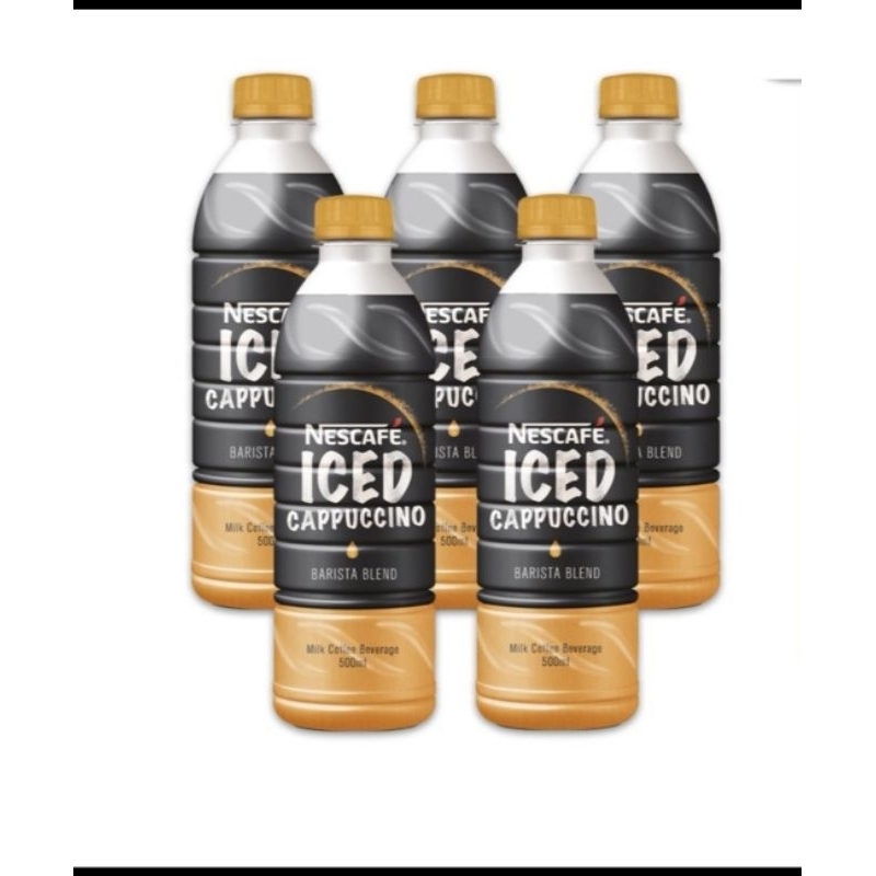 Nescafe iced cappuccino 500ml x 24 bottles | Shopee Singapore