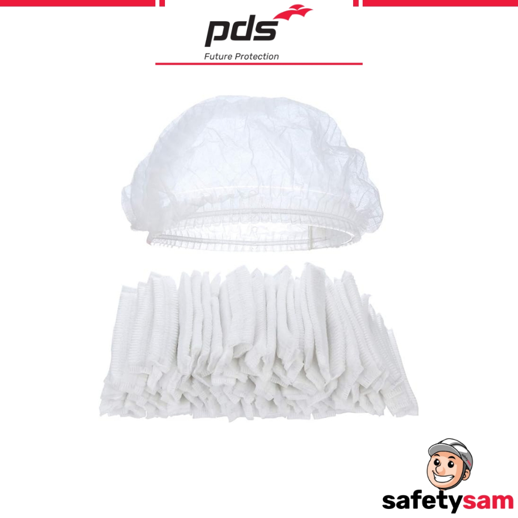 100 Pieces Disposable Non-Woven Cap Hair Net Cap Hair Hat Anti Dust Net ...