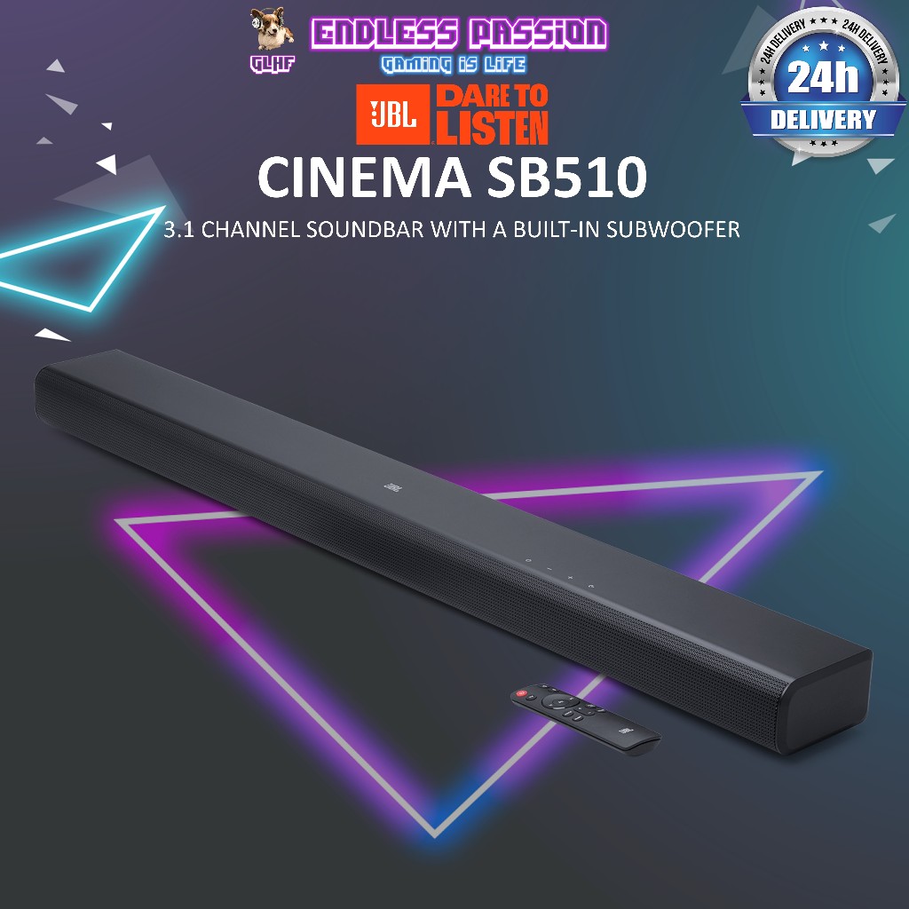 JBL Cinema SB510 3.1 Channel Soundbar with a Built-in Subwoofer | Shopee Singapore