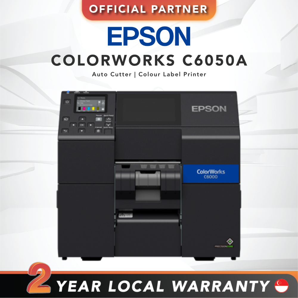 Epson ColorWorks C6050A | Auto Cutter | Colour Label Printer | Shopee ...