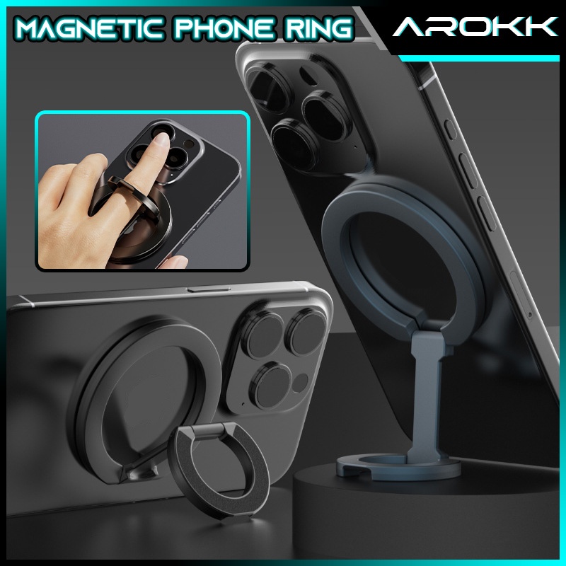 SG丨Dual Magnetic Phone Ring Bracket Phone Ring Buckle Stand Magnetic ...