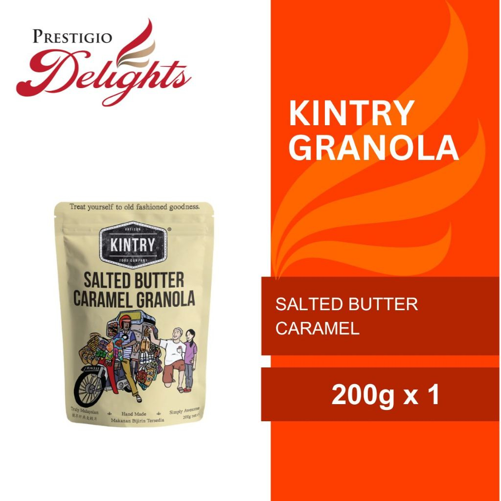 Kintry Salted Butter Caramel Granola 200g | Shopee Singapore