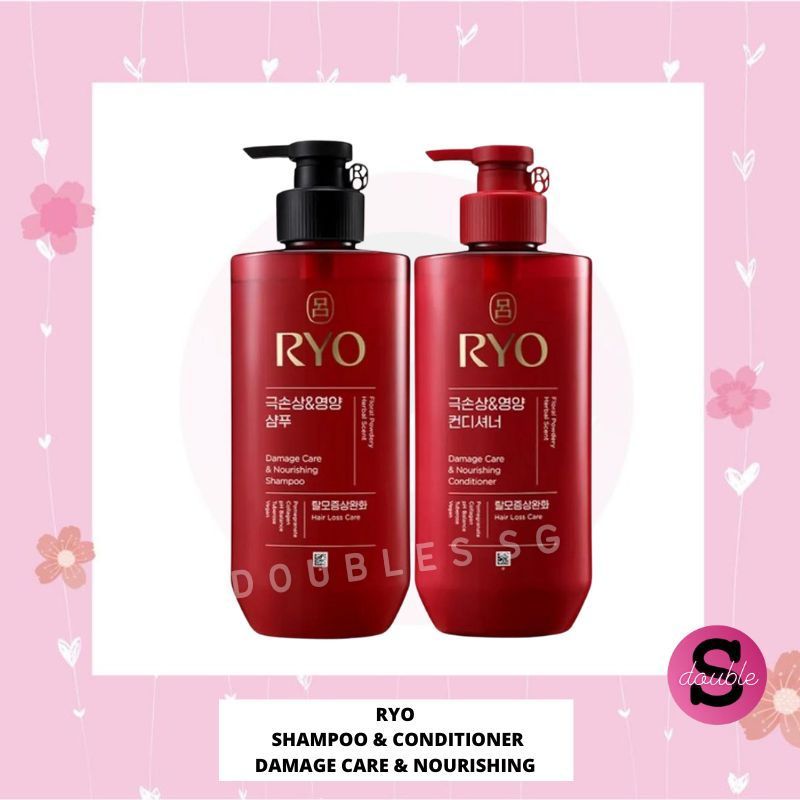 Ryo Damage Care Shampoo and Conditioner 550ml/480ml(New) | Shopee Singapore