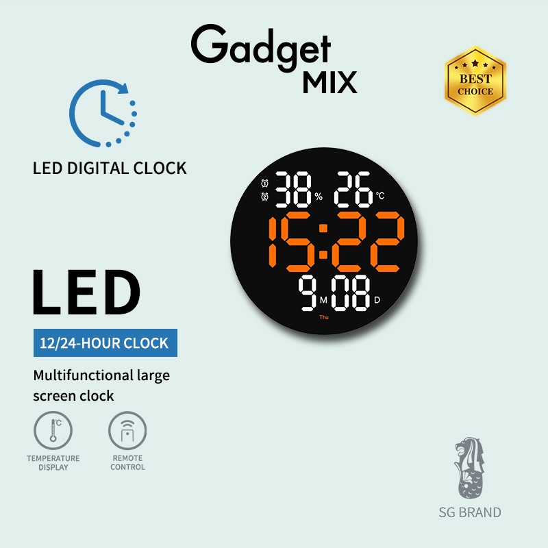 Gadget MIX Diginut TM-02 Multiple Functional LED Digital Clock With ...
