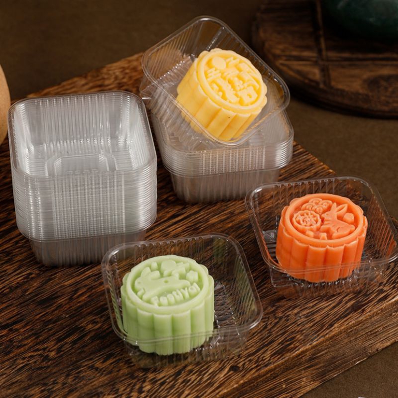 100pcs Mooncake Packaging Transparent Tray 30g 50g 75g 100g 125g 150g ...