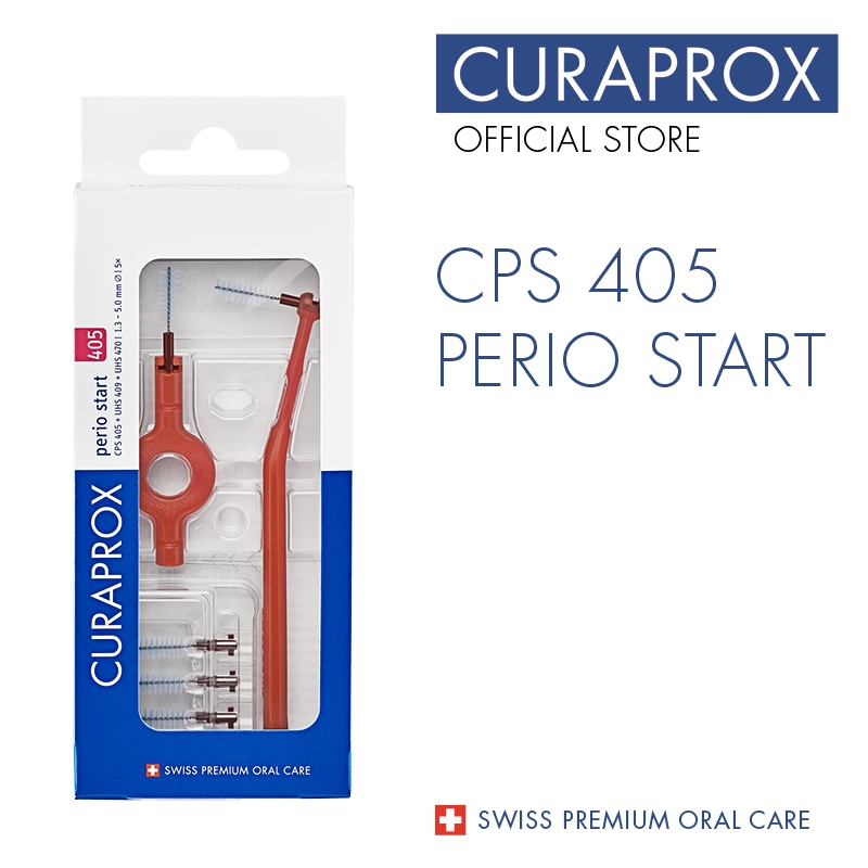Curaprox CPS 405 perio start interdental brush, cherry pink | Shopee ...