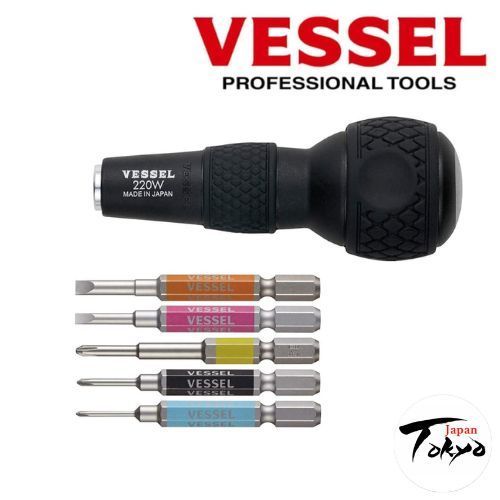 【100% Authentic Japan】VESSEL screwdriver precision bit set of 5 (with ...