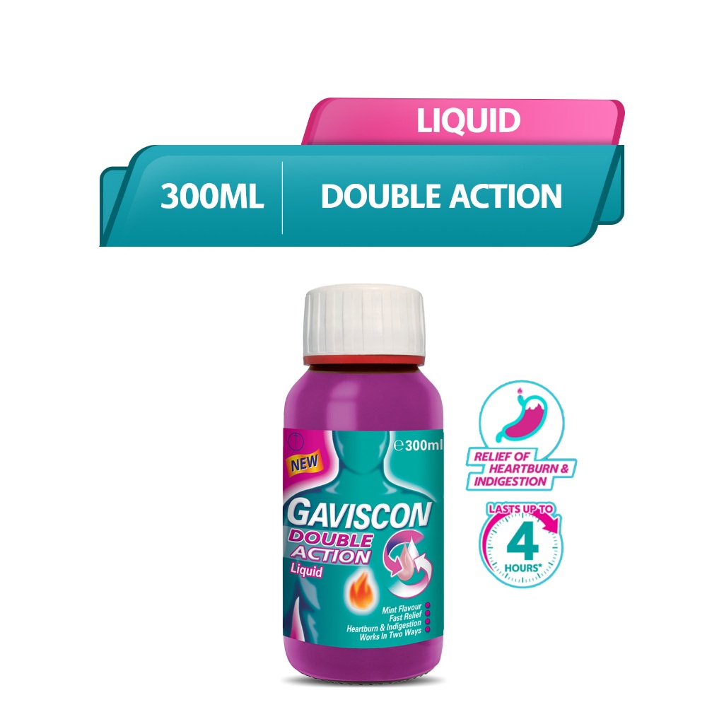Gaviscon Liquid Double Action (300ml) | Shopee Singapore