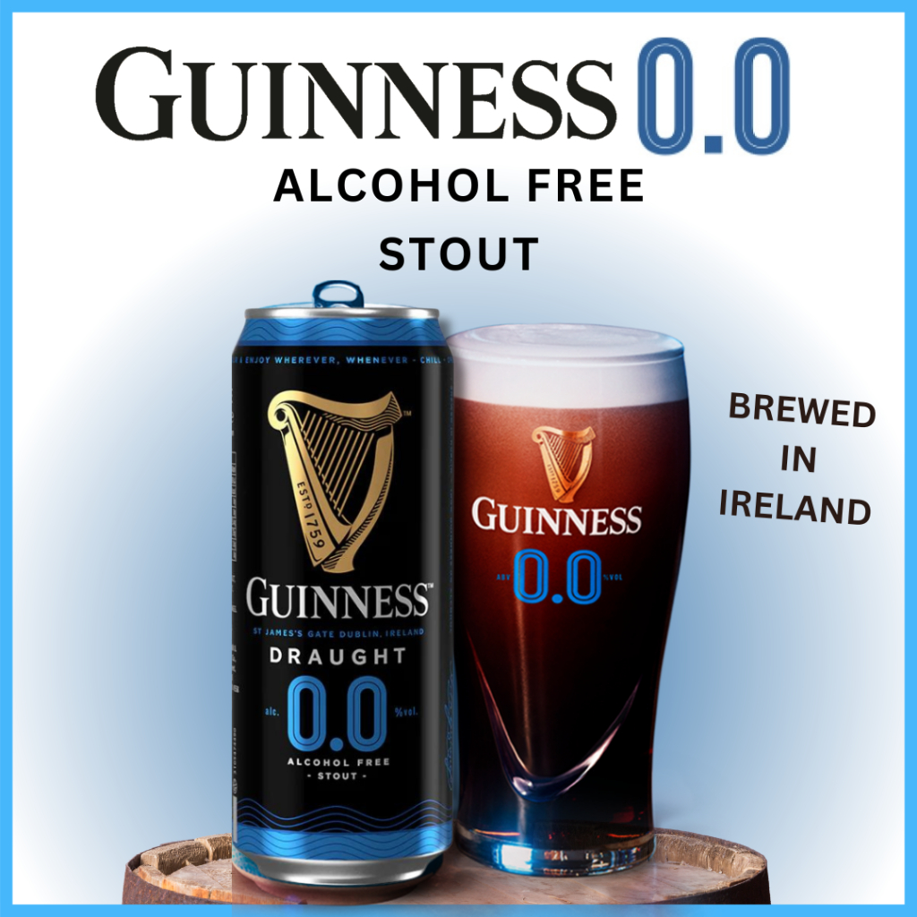 Guinness 0.0 Alcohol Free 6/12/24 x 440ML | Shopee Singapore