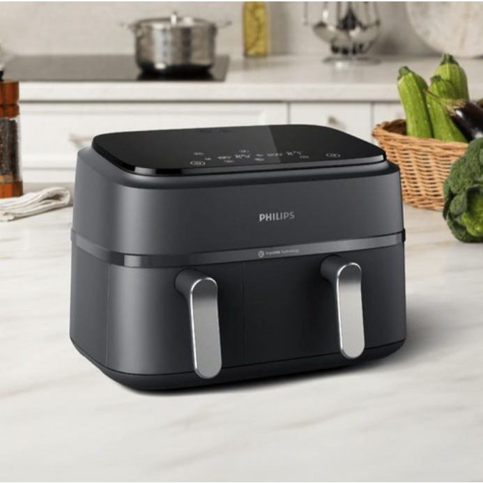 Philips 3000 Series Dual Basket Air Fryer NA351/00 | Shopee Singapore