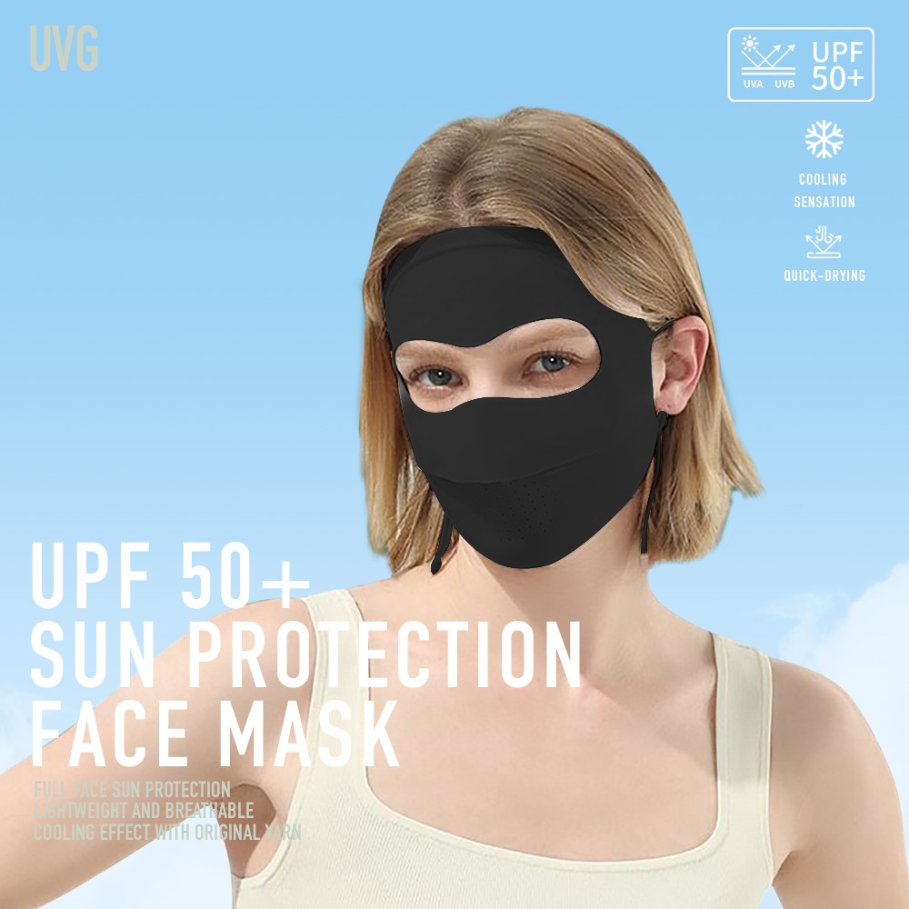 UVG Premium Full Face Sun Protection Mask with Cooling Tech & Dual ...