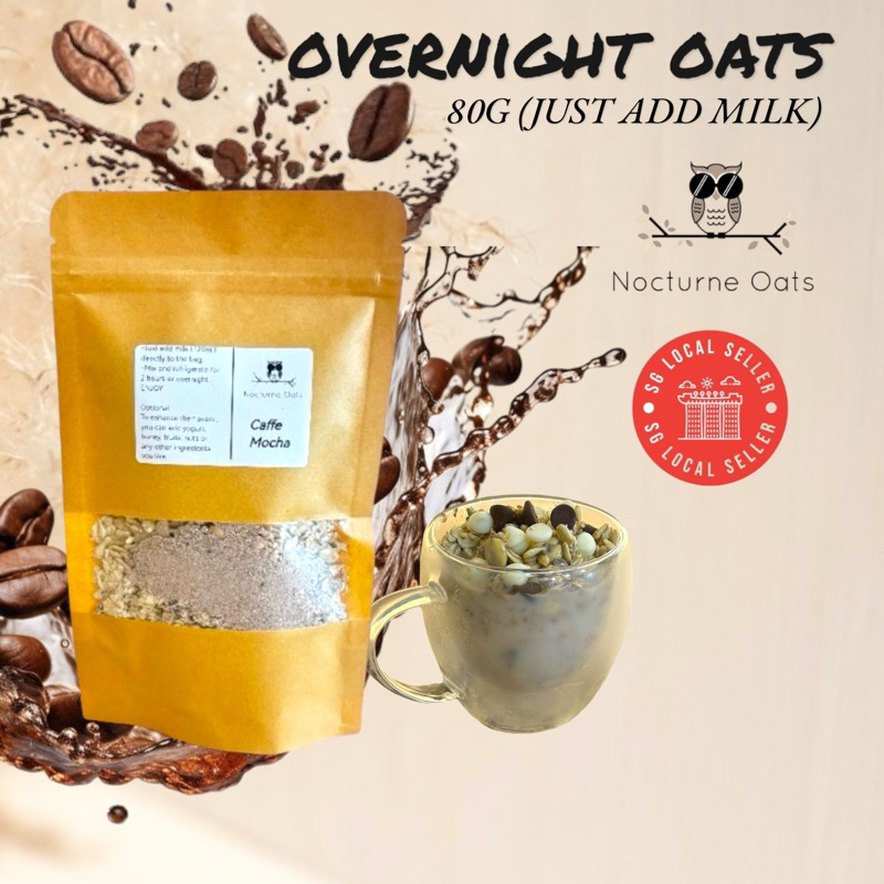 SG🇸🇬 Overnight oats premix 80g +\- (caffe mocha) | Shopee Singapore