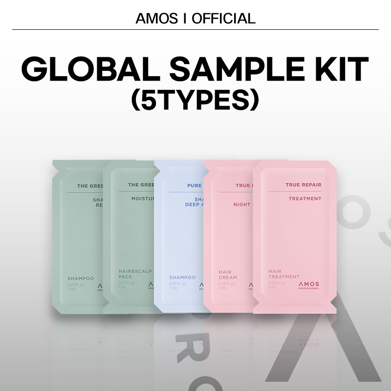 [AMOS PROFESSIONAL] GLOBAL SAMPLE KIT (5TYPES) 37ml | Shopee Singapore