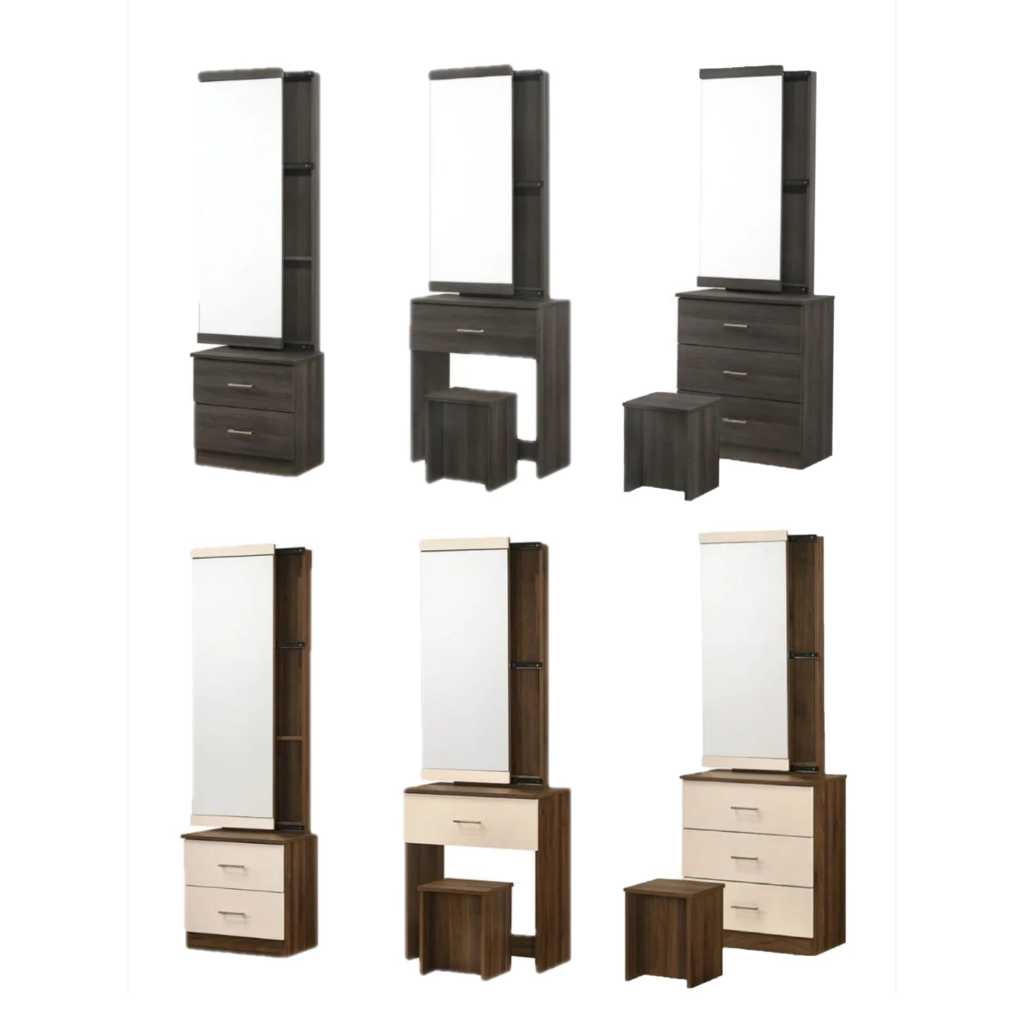 Wooden Dressing Table/Vanity Table Sliding Door (SSH Series) | Shopee ...