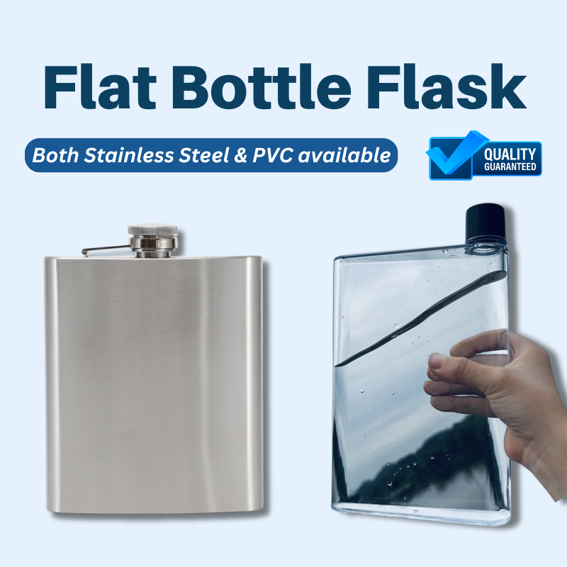 Flat Bottle Flask/ Flat Water Bottle/ Stainless Steel Water Bottle ...