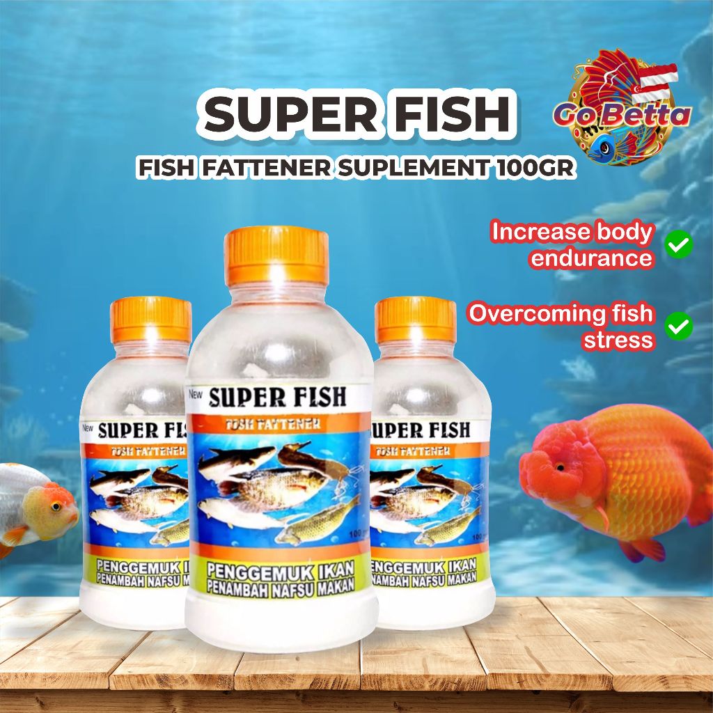 SG Seller SUPER FISH VITAMIN MINERAL FISH FATTENING SUPPLEMENT APPETITE ...