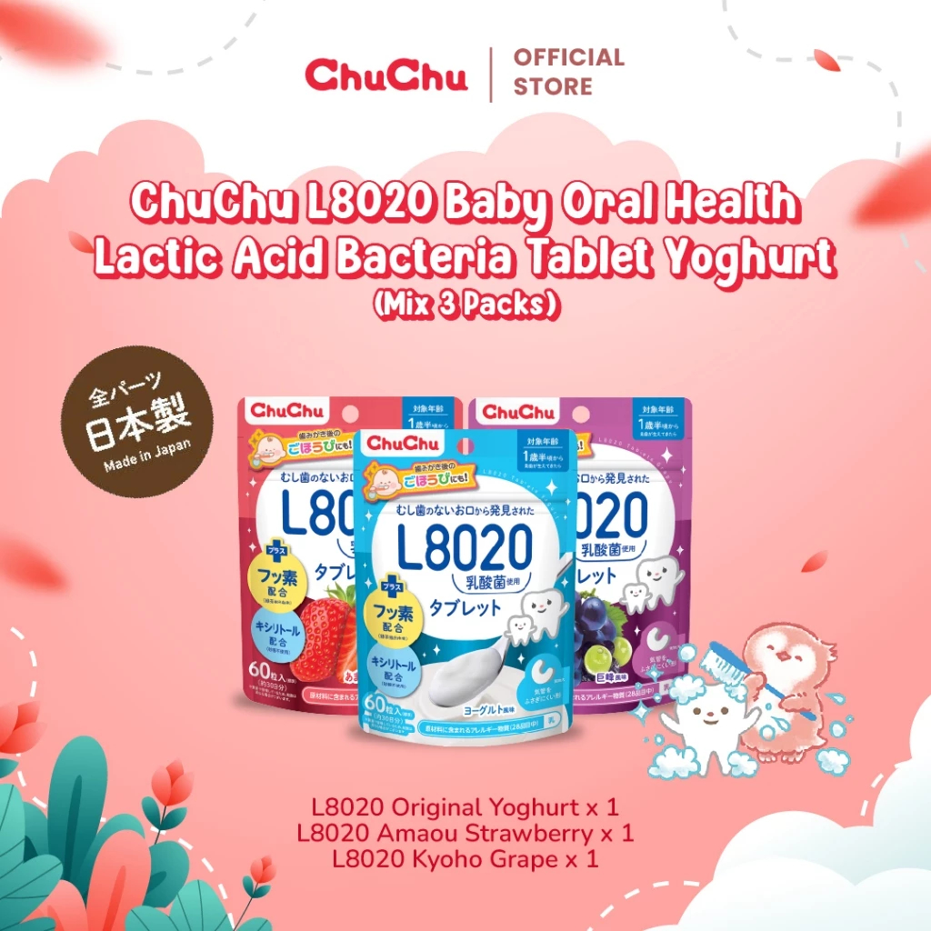 ChuChu L8020 Lactic Acid Bacteria Tablet Yogurt Amaou Strawberry Kyoho ...