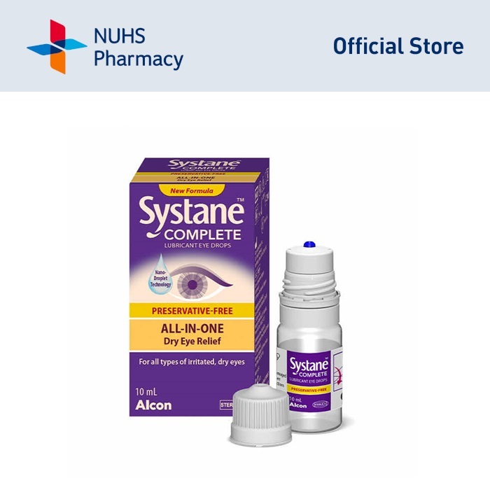 Systane Complete 10ml Lubricant Eye Drops ALL-IN-ONE Dry Eye Relief ...