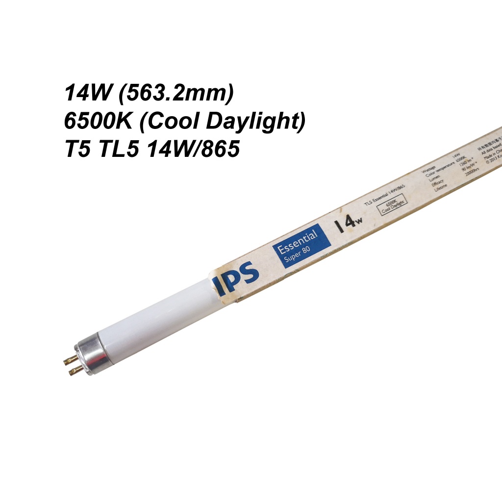Philips Essential T5 TL5 14W 830 840 865 WW CW CDL Super 80 Fluorescent ...