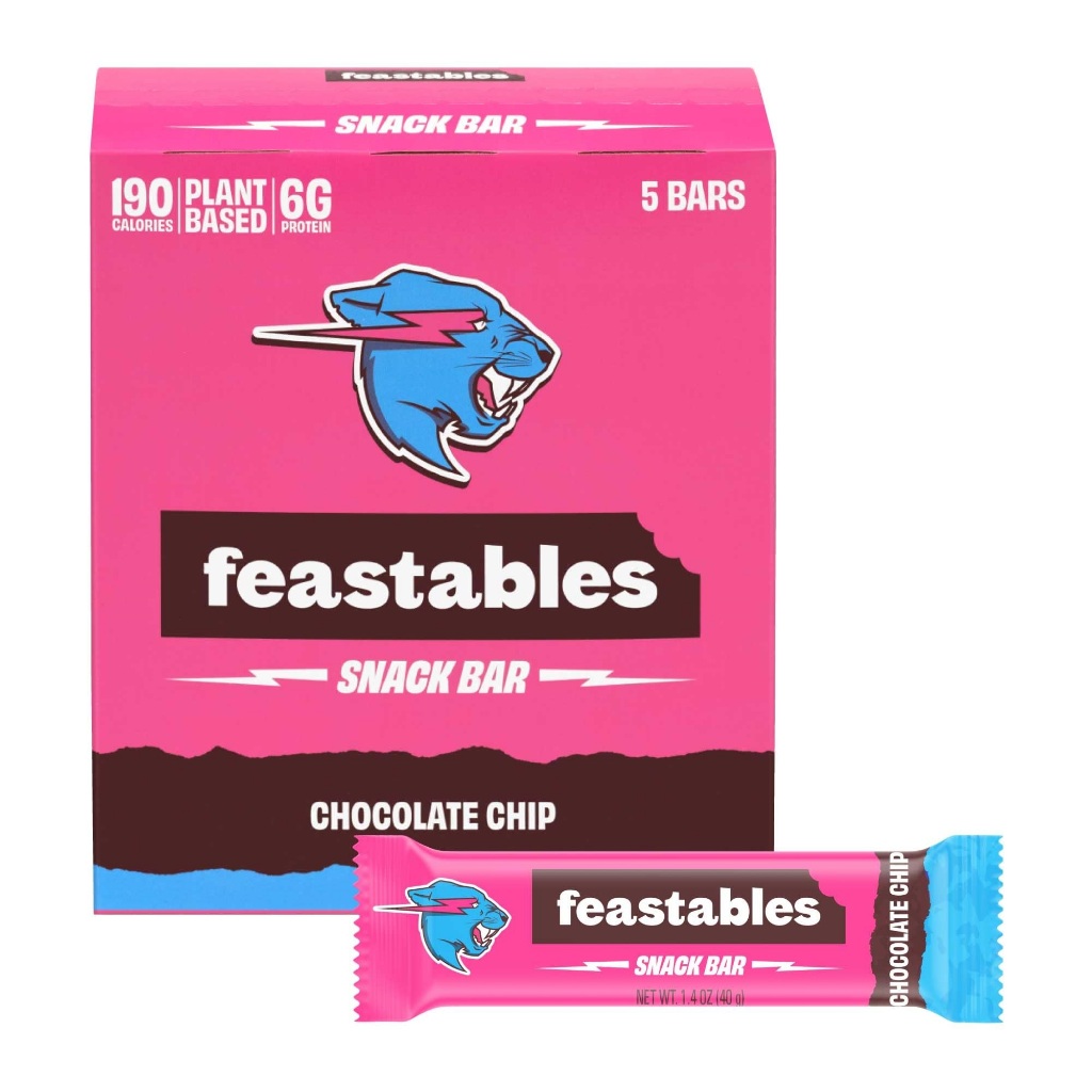 Feastables/ Snack Bar/ Chocolate Chip (200g) | Shopee Singapore