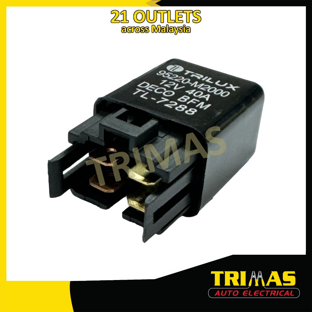 4 Pin 12V 40A Perodua Kenari Kembara Proton Waja Fuel Pump Relay Power ...