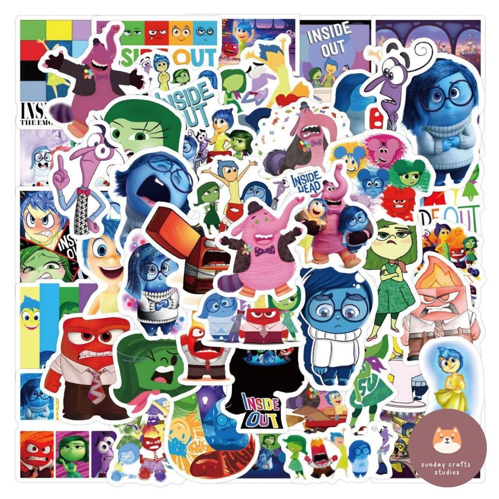 [SG] ️ 50-60pcs Inside Out Stickers (NEW) | Shopee Singapore
